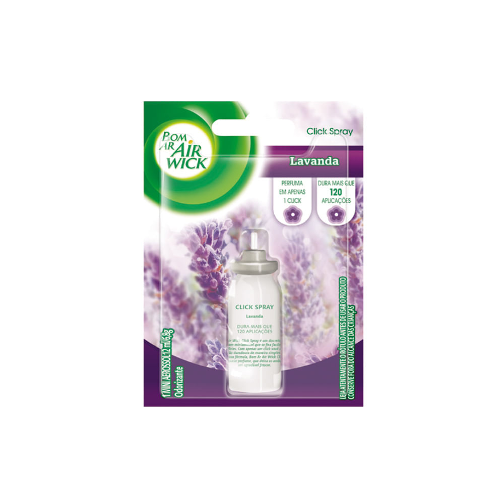 Bom Ar Click Spray Refil Lavanda 12ml
