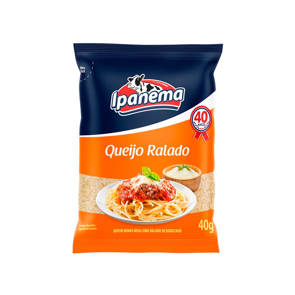 Queijo Ralado Ipanema Pacote 40g