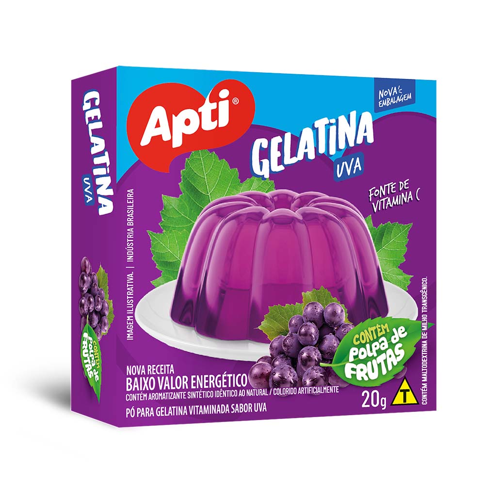 Gelatina Apti Uva 20g - Soares Atacado Distribuidor Gelatina Apti Uva 20g - Soares Atacado Distribuidor