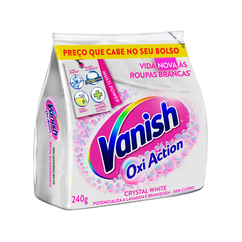 Tira Mancha Vanish Poder O2 White 240g - Soares Atacado Distribuidor