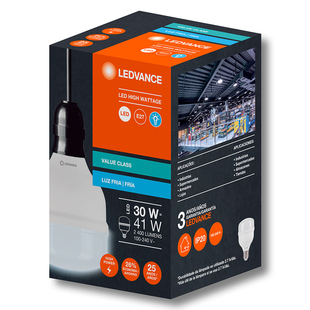 Lâmpada Led Ledvance 30w - Soares Atacado Distribuidor