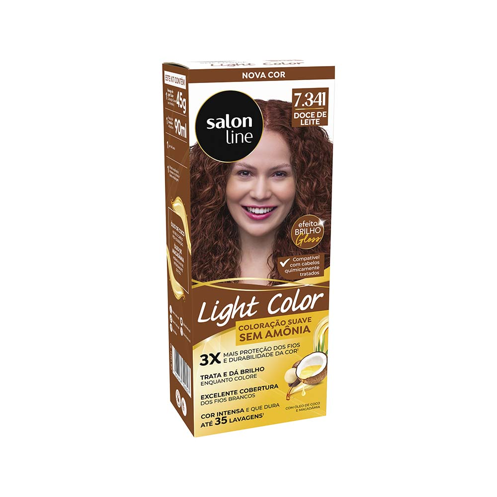 Tintura Light Color 7.341 Doce de Leite - Soares Atacado Distribuidor