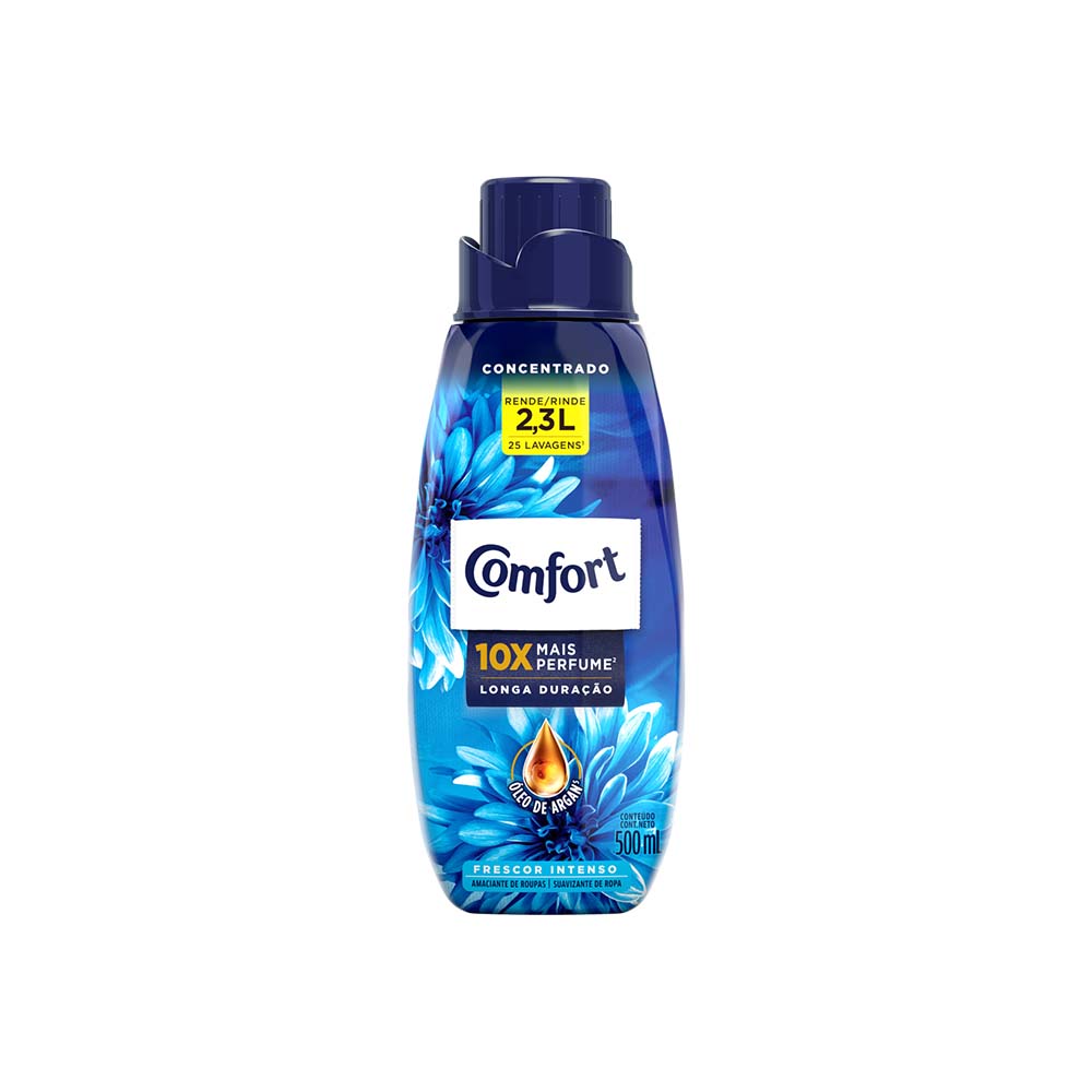 Amaciante de Roupas Comfort Concentrado Frescor Intenso 500ml